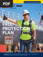Fall Protection Plan Template | PDF | Safety