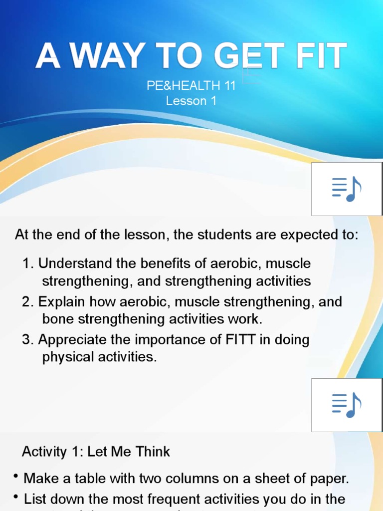 Hope 1 Lesson 1 | PDF | Aerobic Exercise | Muscle