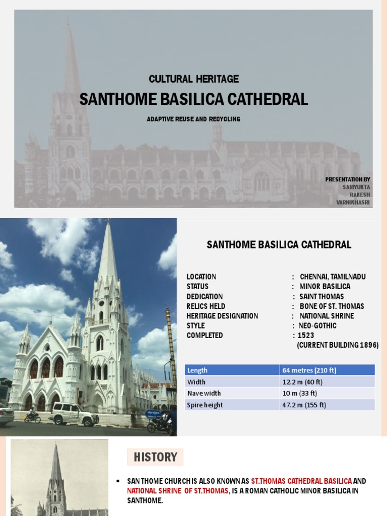 Santhome Cathedral Basilica STUDY | PDF | Gothic Architecture ...