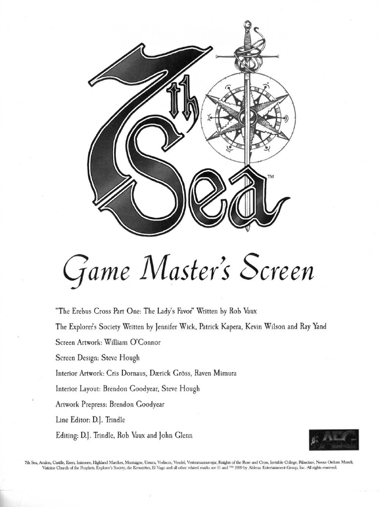7th Sea - Explorer's Society | PDF