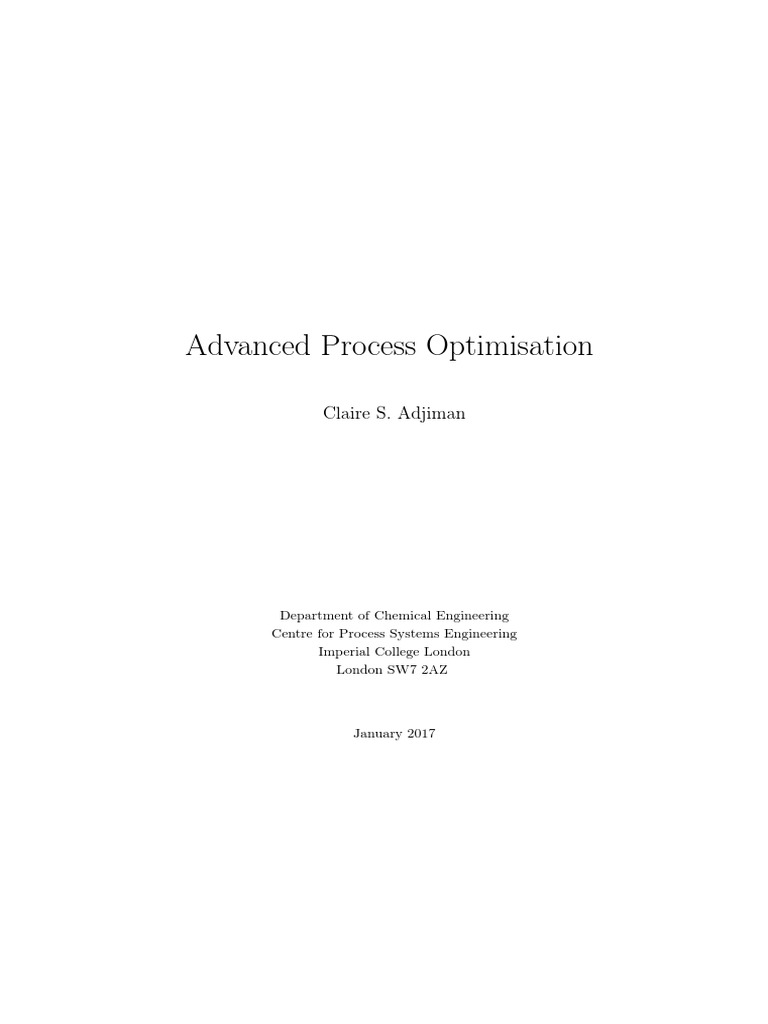 Optimisation Master Notes | PDF | Mathematical Optimization ...