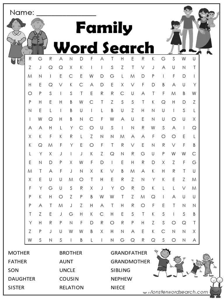 Family Word Search | PDF