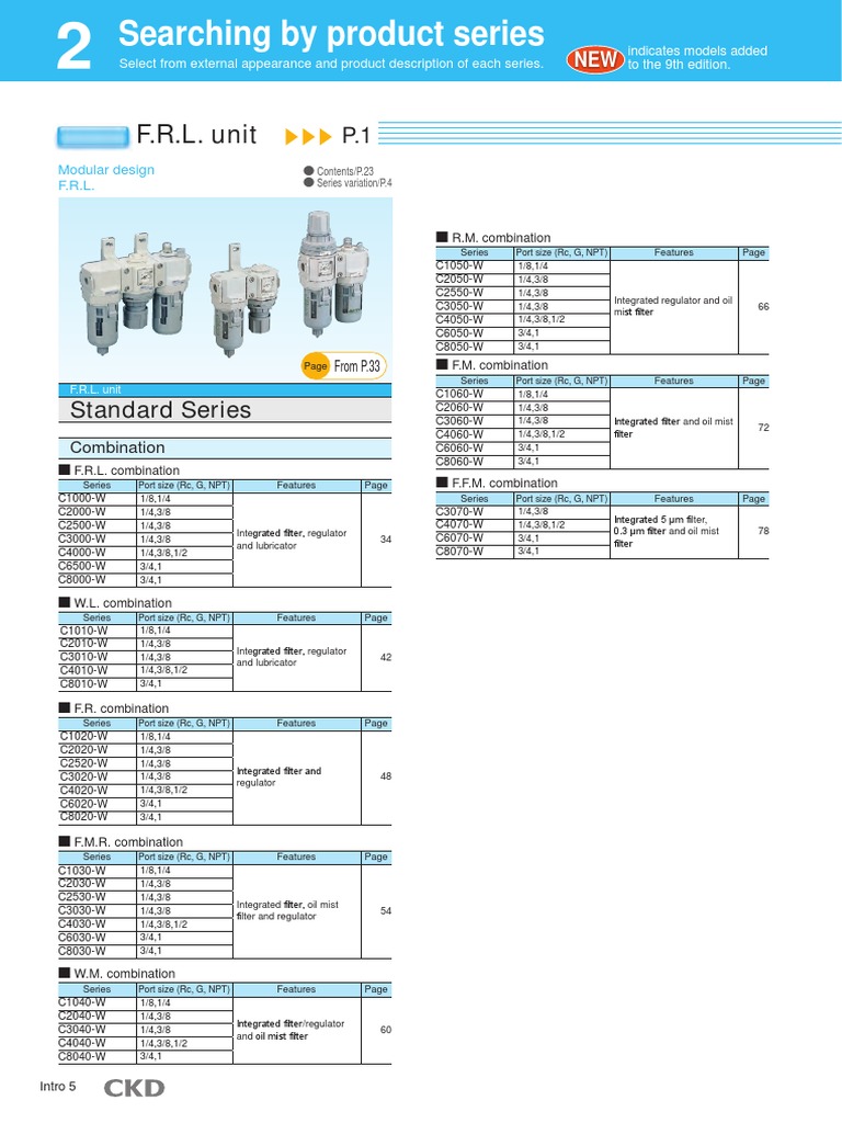 Pneumatic, Vacuum and Auxiliary Components Searching by Products Series ...