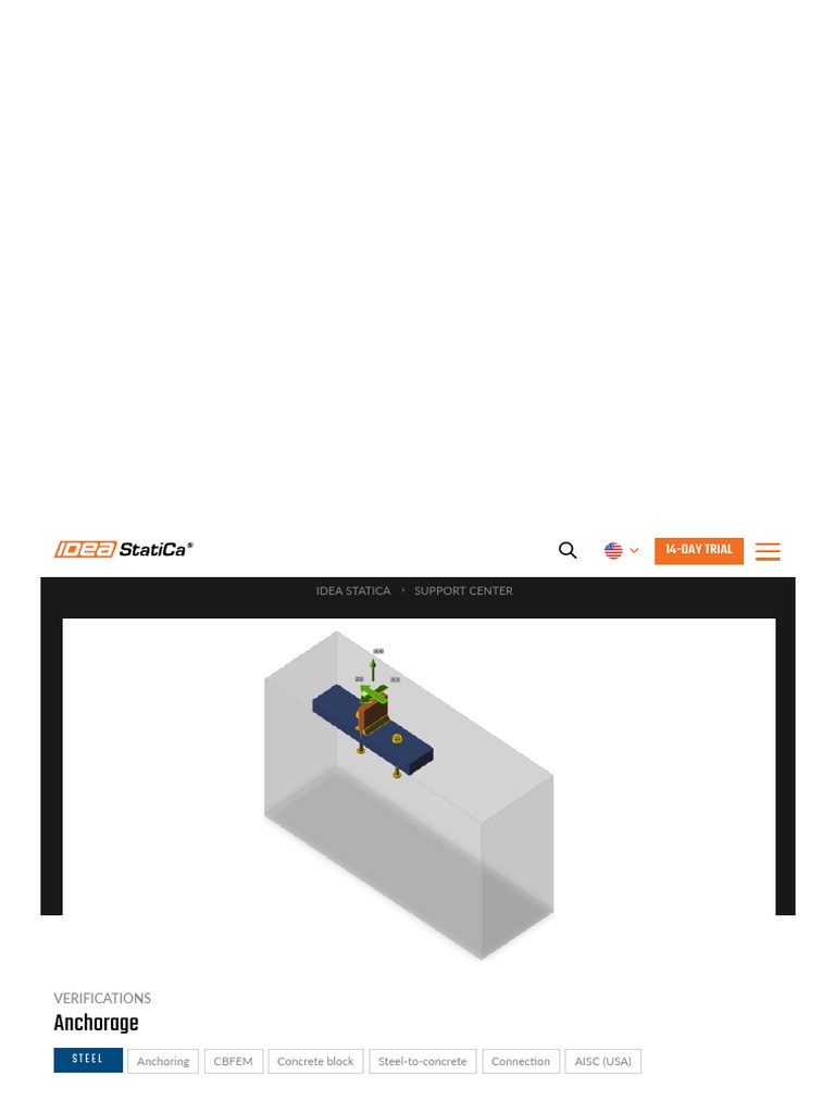 Anchorage - IDEA StatiCa | PDF | Stress (Mechanics) | Force