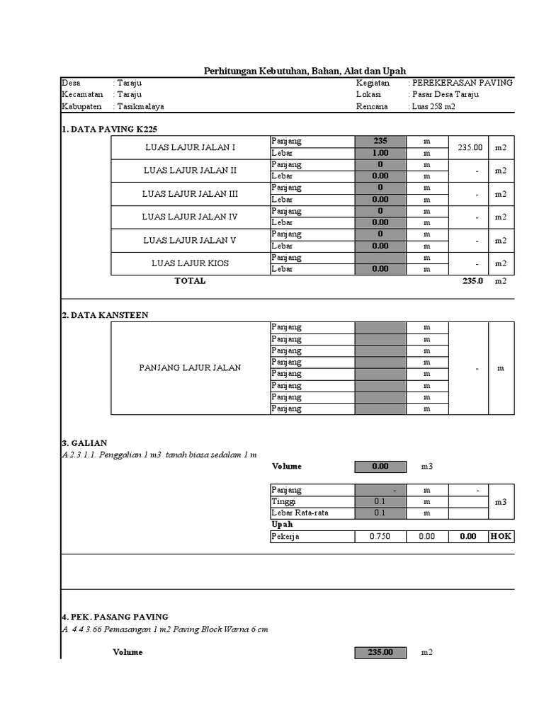 6.rab Paving K225 6 CM Warna | PDF