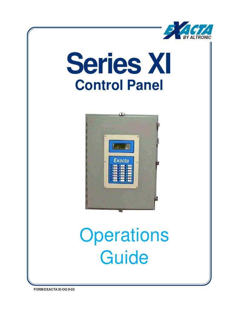 EXACTA XI Operating Guide | PDF | Input/Output | Bit