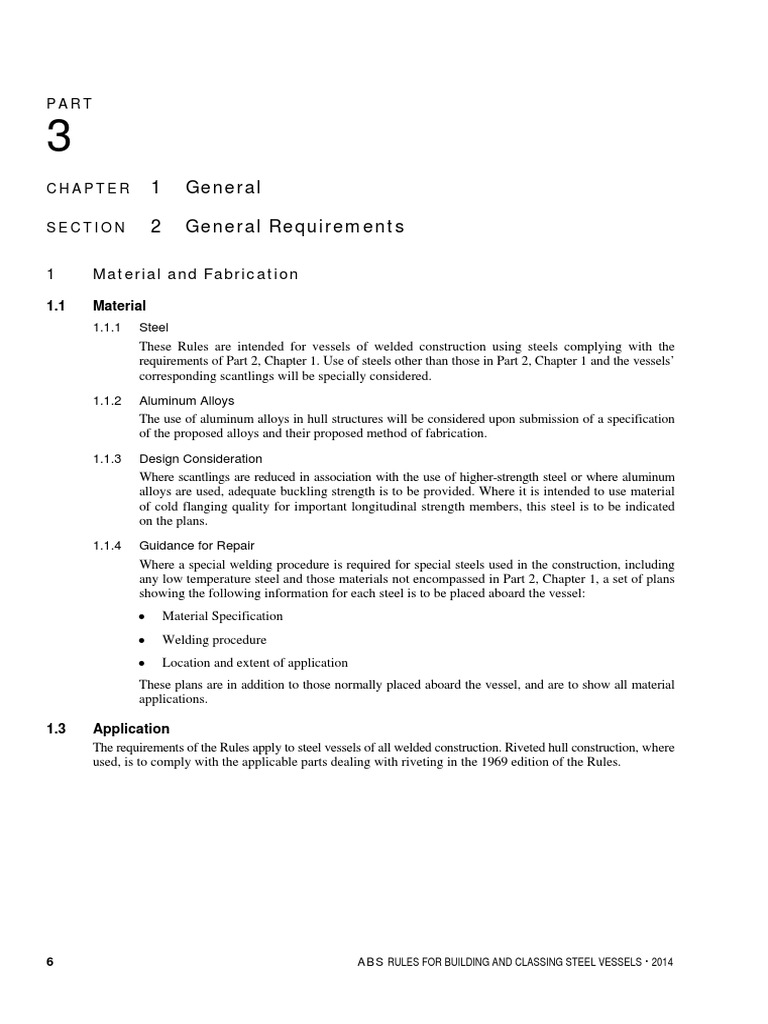 Class A Material Requirements for Vessels | PDF | Ships | Construction