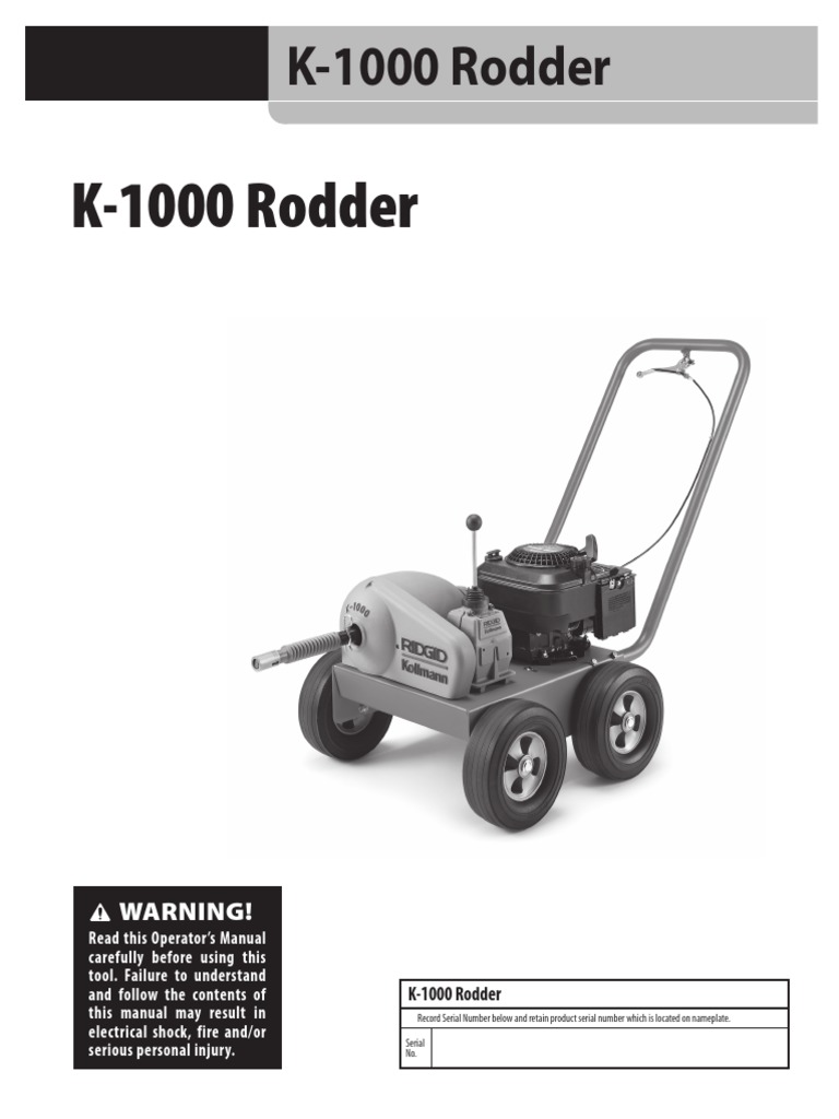 K-1000 Rodder | PDF | Screw | Transmission (Mechanics)