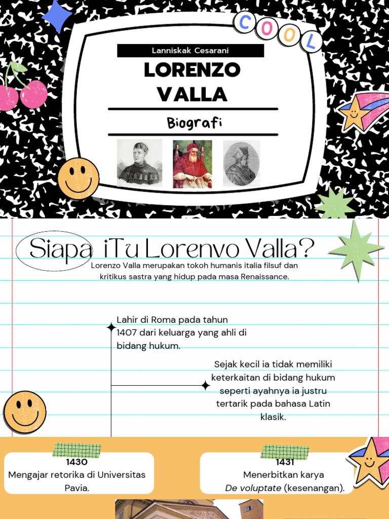 Presentasi Lorenzo Valla | PDF | Seni | Puisi
