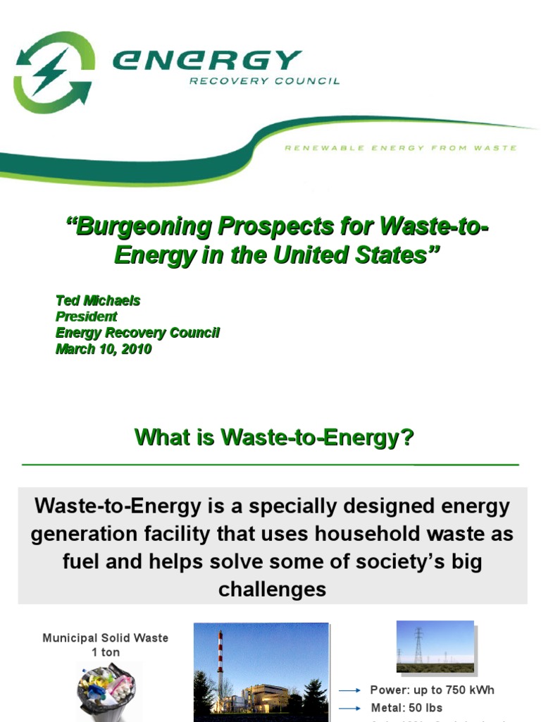 Waste To Energy, Good | Download Free PDF | Waste | Municipal Solid Waste