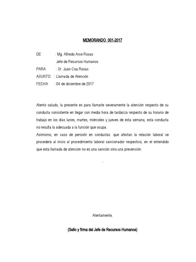 Guia de Memorando Modelos | Download Free PDF | Gestión de recursos humanos