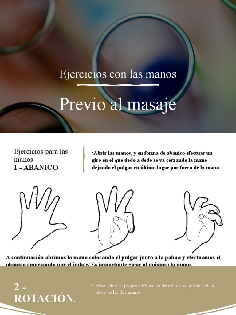 Ejercicios Con Las Manos | PDF | Mano | Masaje