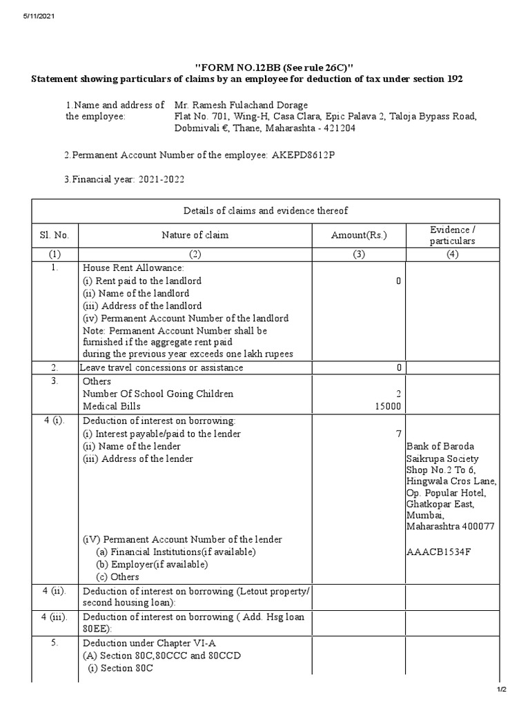 Form 128 | PDF | Interest | Loans