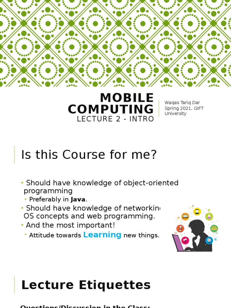 Mobile Computing Lecture 2 Intro Pdf Mobile App Web Application 1899