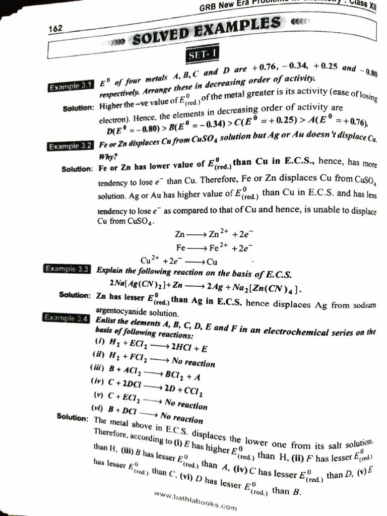 Numericals of Electrochemistry | PDF | Anode | Redox