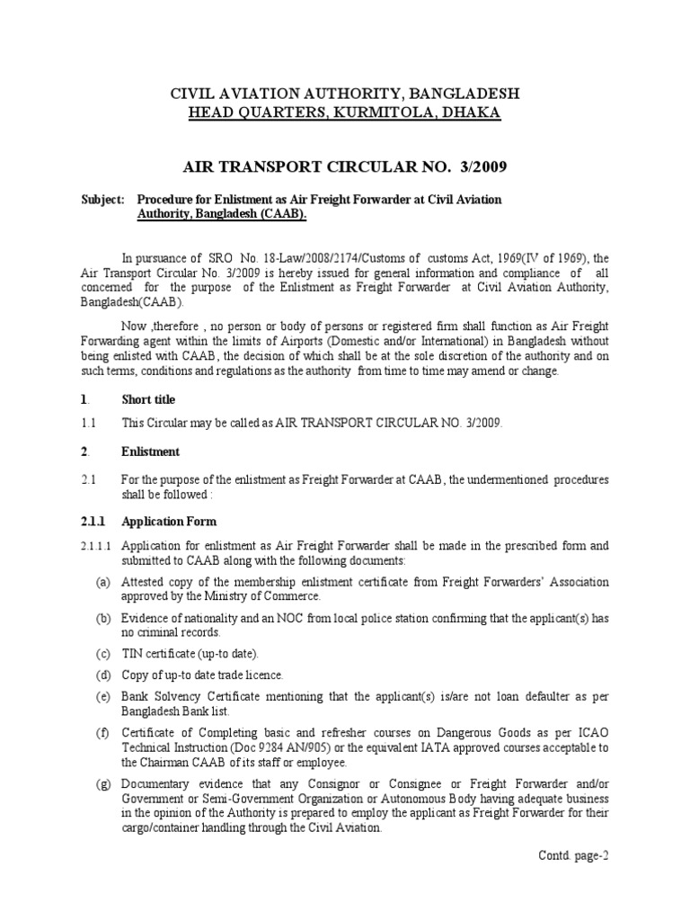 Freight Forwarding Registration | PDF | Government