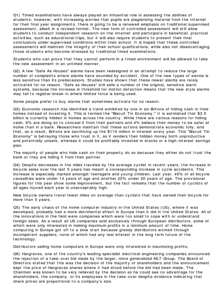 Solutions To SHL Online Practice Test On | PDF | Traffic Collision ...