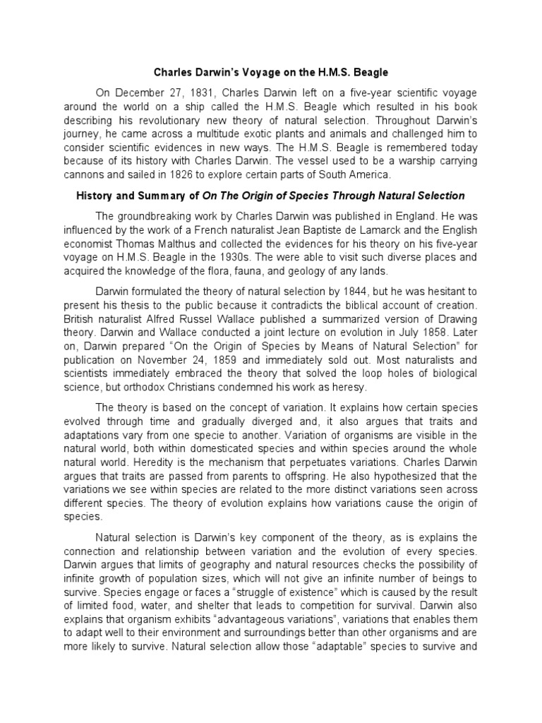 The Origin of Species | PDF | Evolution | Charles Darwin