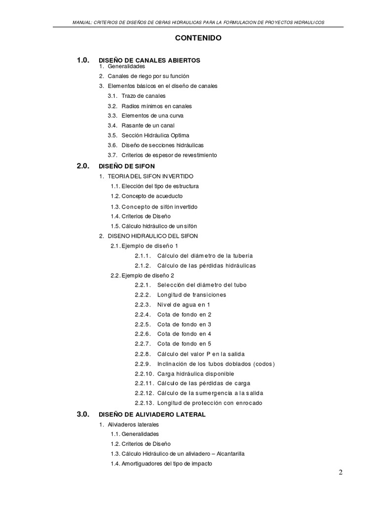 Manual Diseños ECA | PDF | Riego | Canal