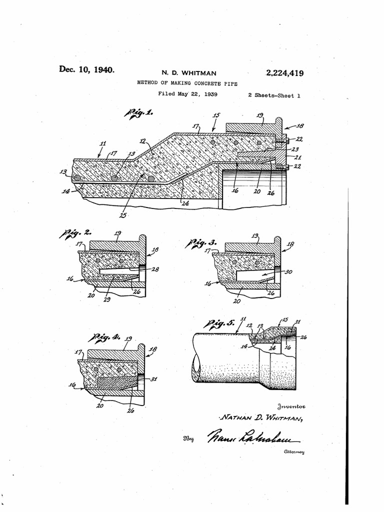 1940 Leak Resistant Bell Section of Pipe | PDF | Concrete | Pipe (Fluid ...