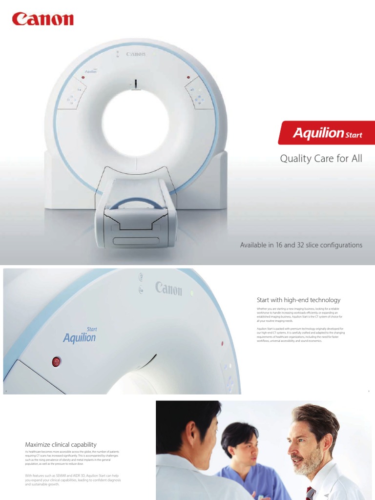 Aquilion Start Brochure | PDF | Ct Scan | Medical Imaging