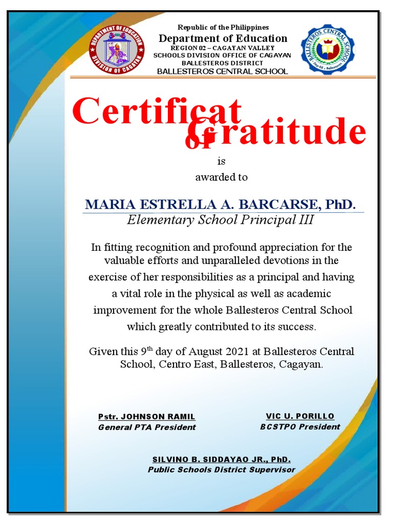 Bcs Certificate Pdf
