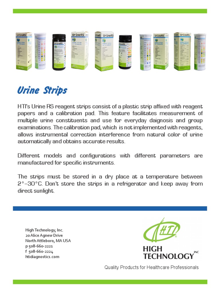 Urine Strips Brochure - 2 | PDF | Medical Specialties | Chemistry