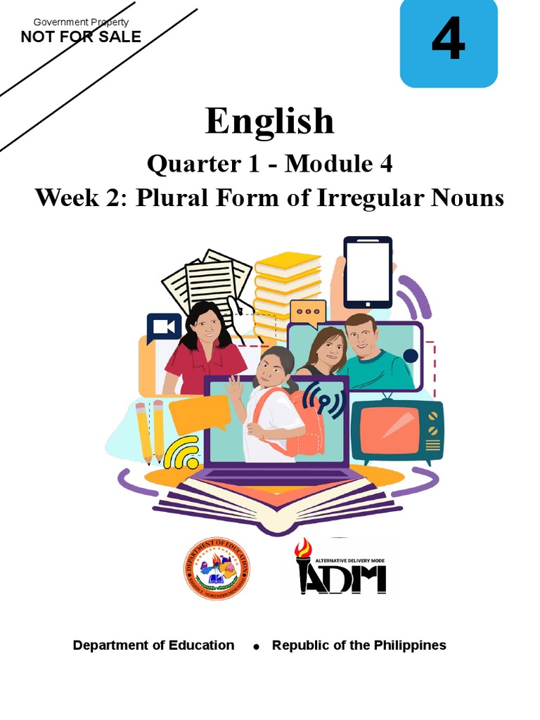 Eng4 - q1 - Mod4 - Plural Form of Irregular Nouns - v3 | PDF | Plural ...
