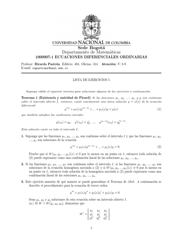 Resolución de ecuaciones diferenciales ordinarias a través de diversos ...