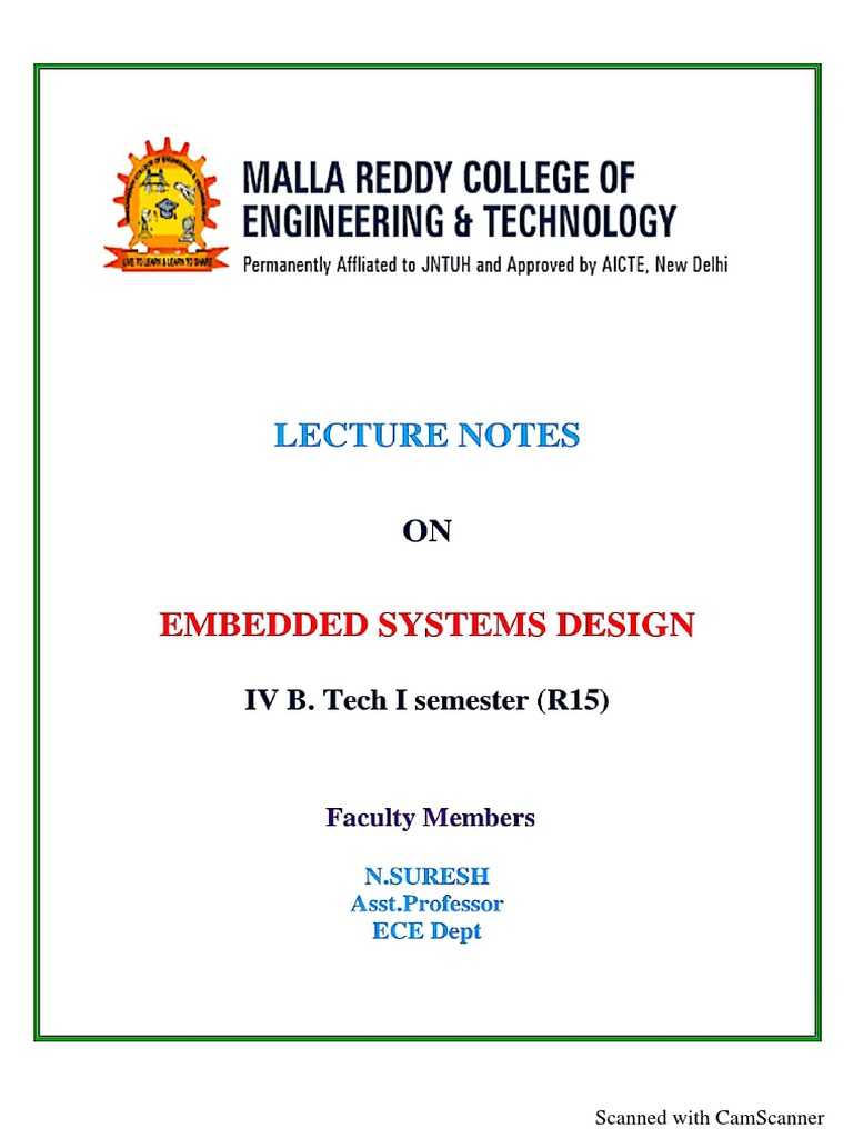 Embedded Systems Design | PDF