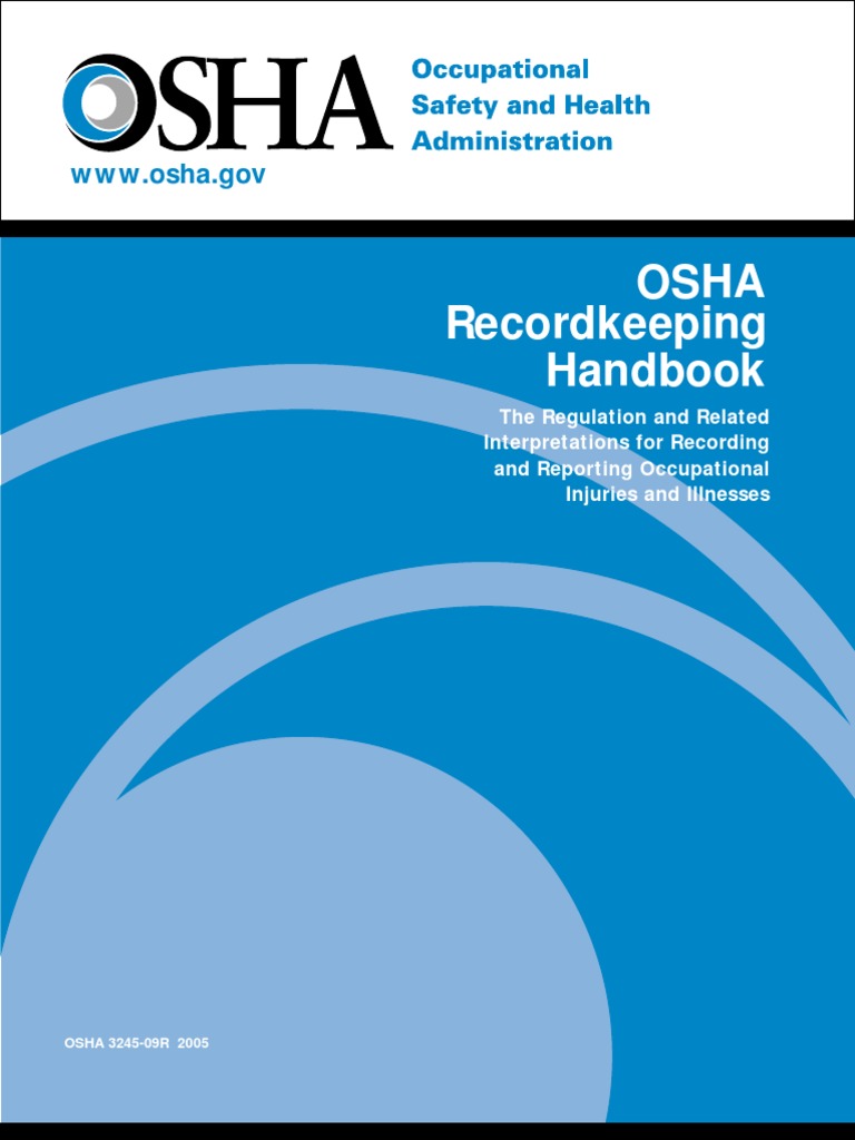 OSHA Recordkeeping Handbook | PDF | Occupational Safety And Health ...