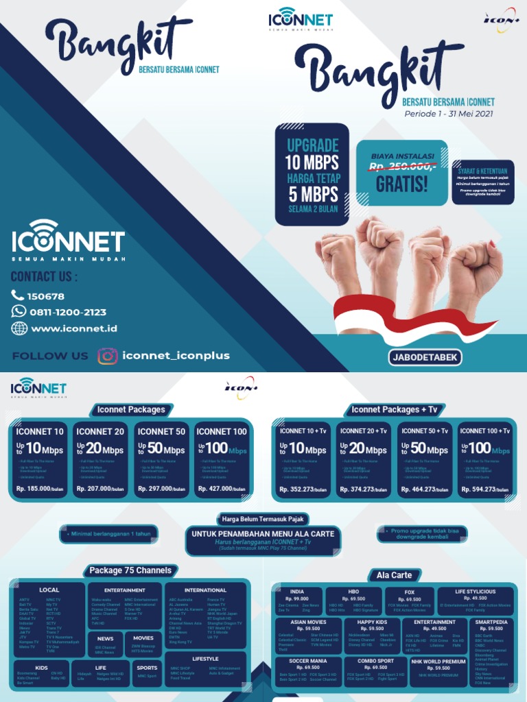 Iconnet Brosur - May - A4 - Jabodetabek - 2021 | PDF | Mass Media ...