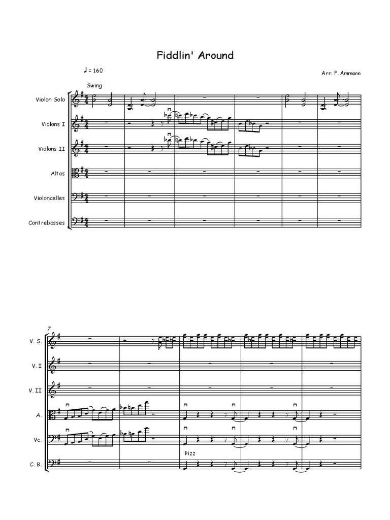 Fiddlin' Around Strings Score | PDF