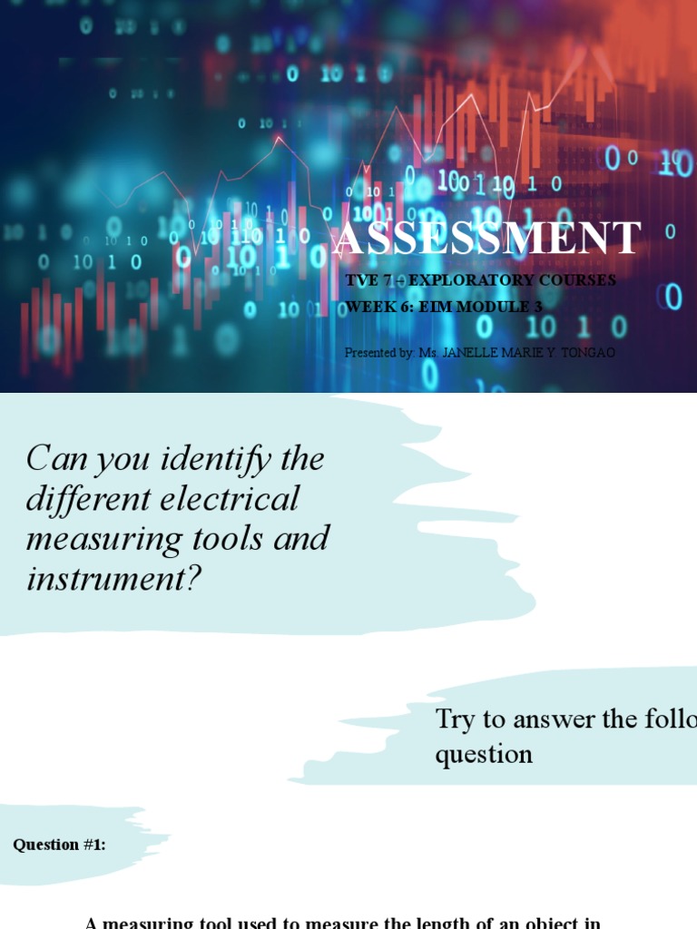 Assessment: Tve 7 - Exploratory Courses Week 6: Eim Module 3 | PDF