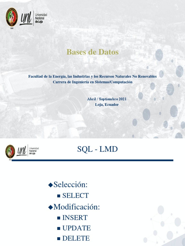 Tema SQL - Clase - LMD | PDF | SQL | Datos