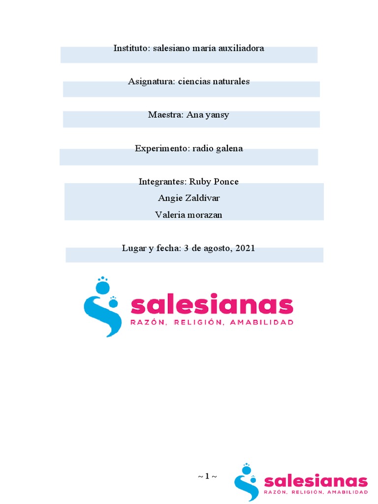 1 Parte Informe (Uwu | PDF | Radio | Inductor