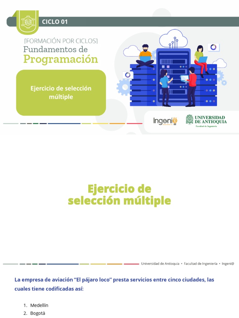 Ejercicio de Selección Múltiple | PDF