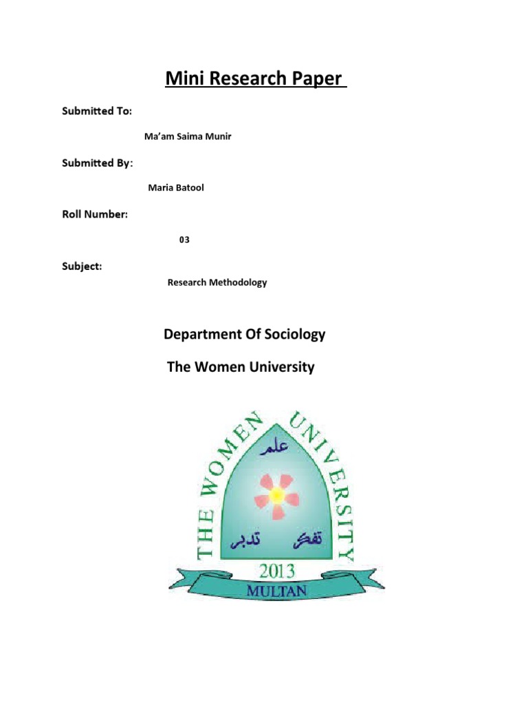 Mini Research Paper | PDF | Child Labour | Pakistan