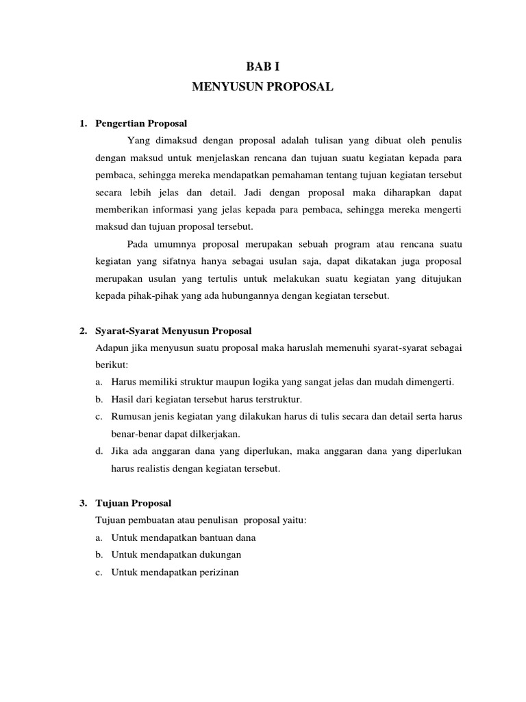 Menyusun Proposal 1 | PDF