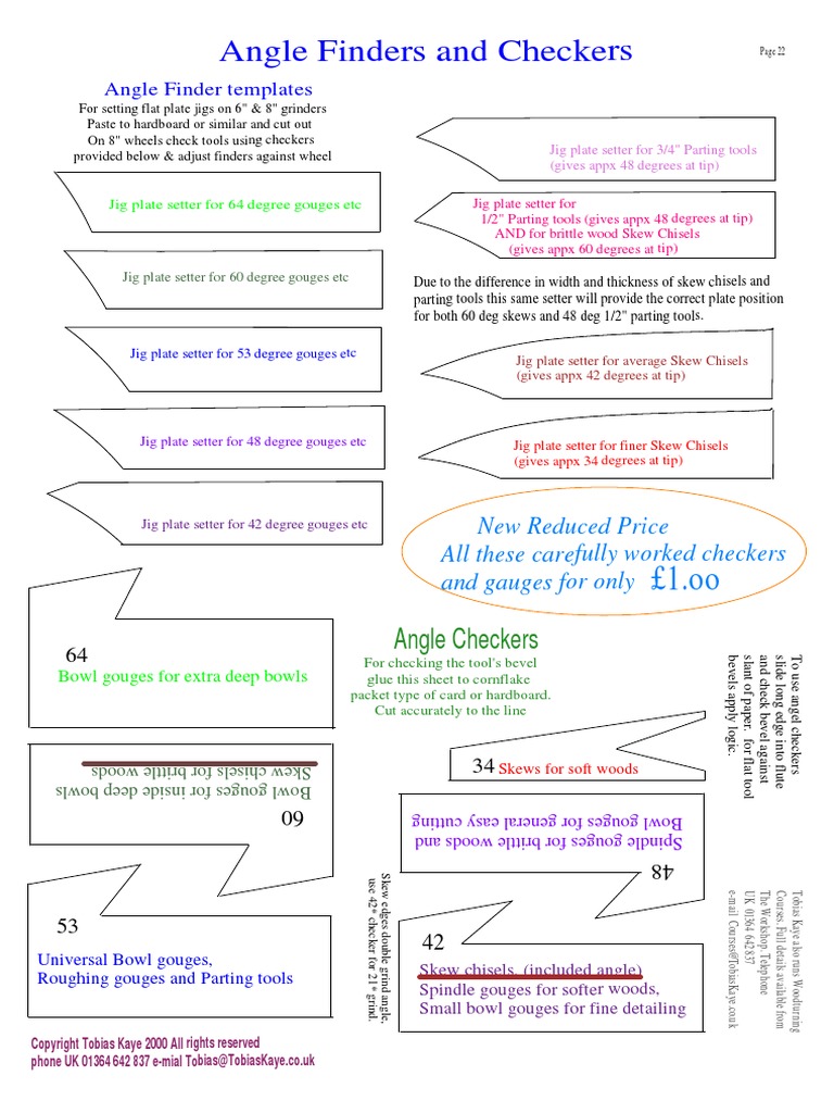 22 Angle Finders and Checkers | PDF | Woodworking | Metalworking