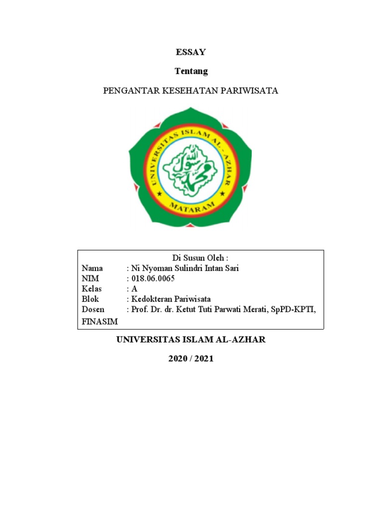 Kesehatan Pariwisata di Indonesia 2021 | PDF