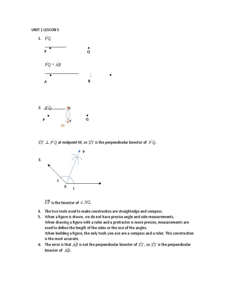 Unit 1 Lesson 5 | PDF
