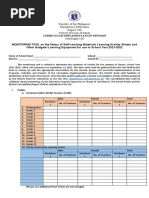 School Forms Monitoring Form | PDF | Education Theory | Pedagogy
