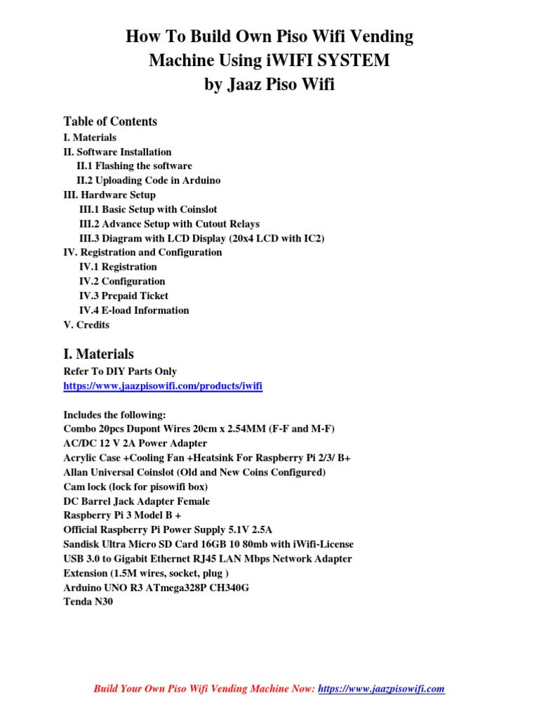 How To Build Your Own Piso Wifi Vending Machine-iWIFI System by Jaaz ...