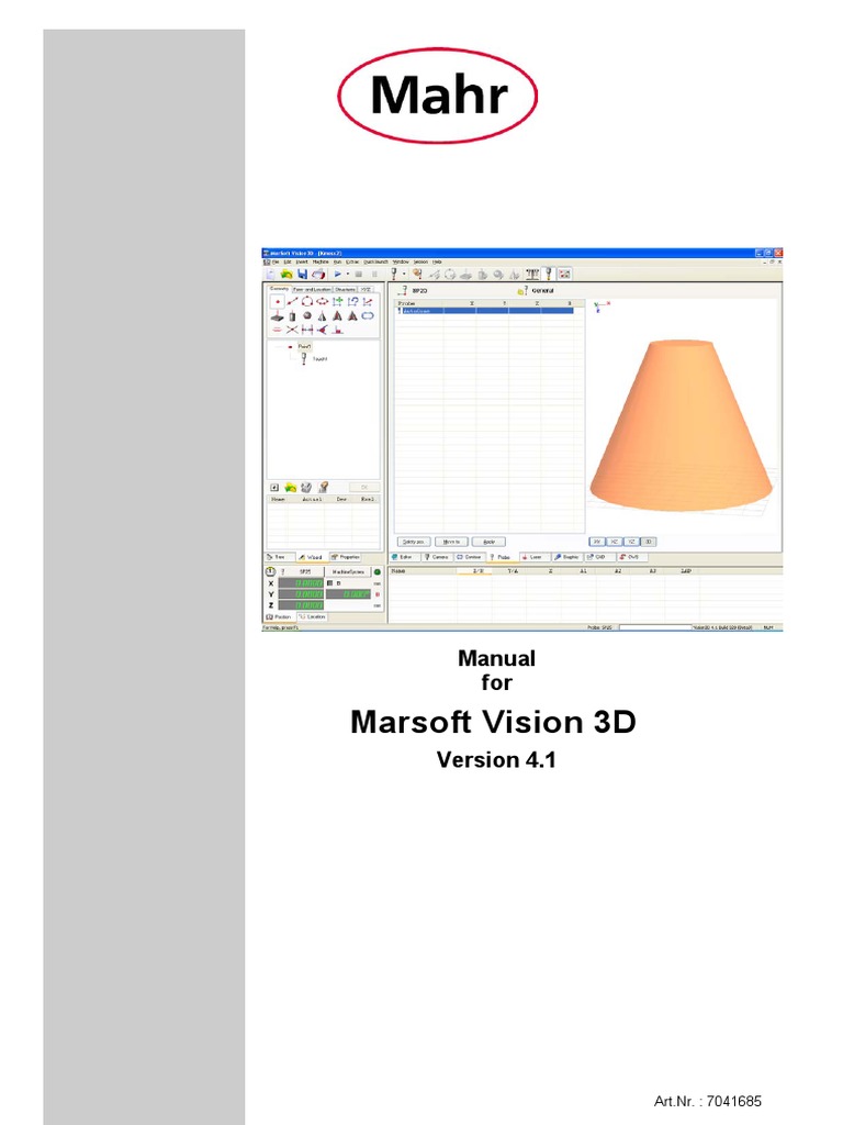 Vision 3d 4.1 User Manual en | PDF | Menu (Computing) | Subroutine