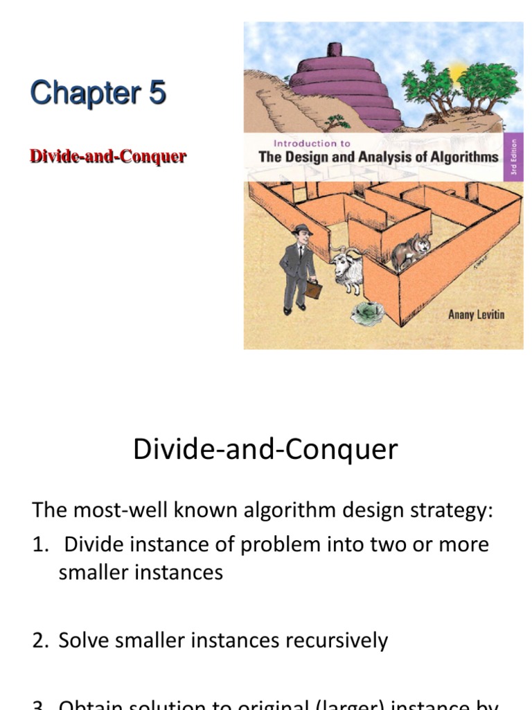 Chapter 5 Divide And Conquer Selected Pdf Mathematical Logic Combinatorics 