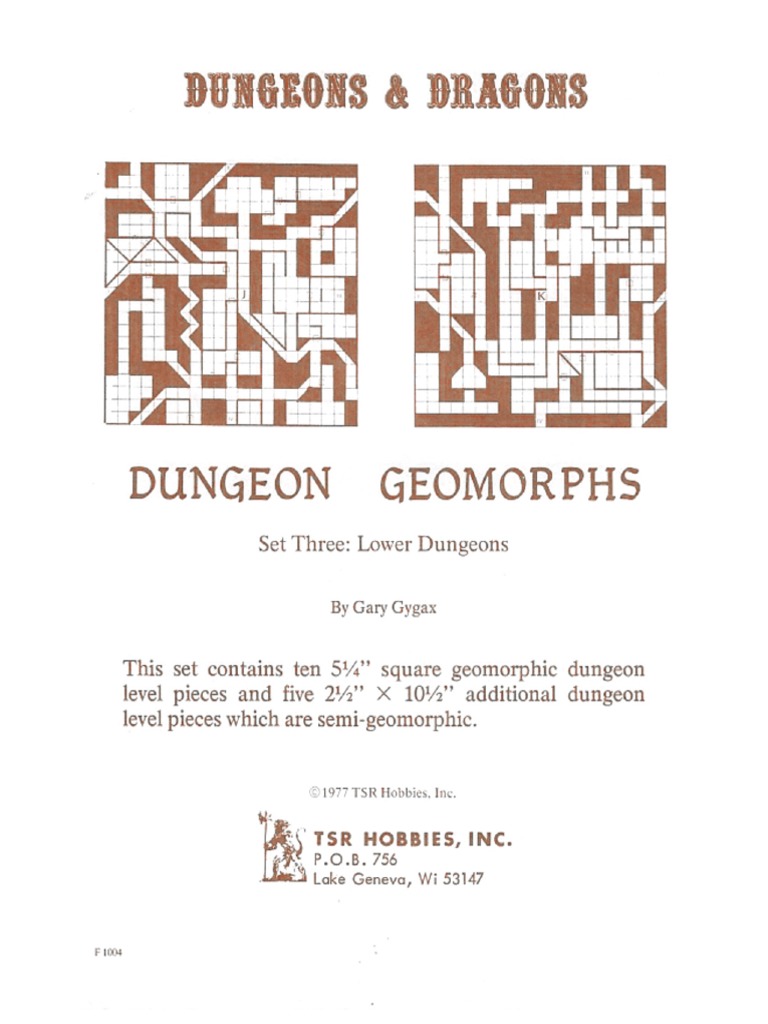 Dungeon Geomorphs Set 3 - Lower Dungeons | PDF