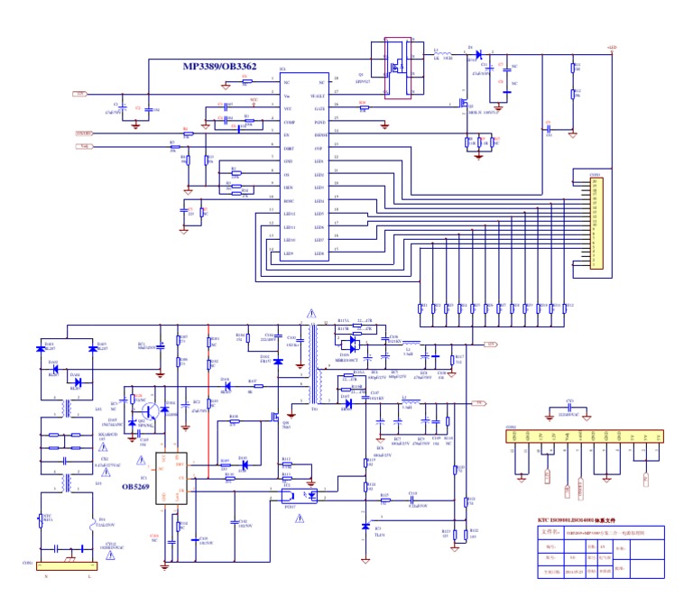 OB5269+MP3389 Power Schematic | PDF