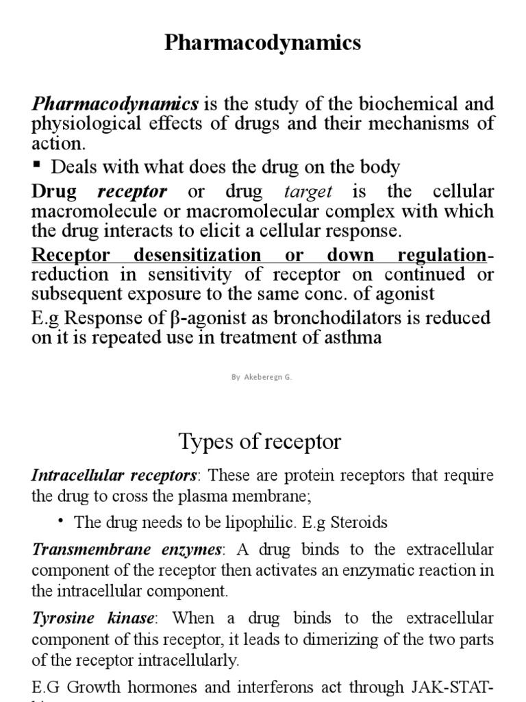 Pharmacodynamics | PDF | Receptor Antagonist | Receptor (Biochemistry)