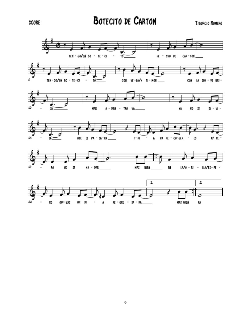 Botecito de Carton | PDF